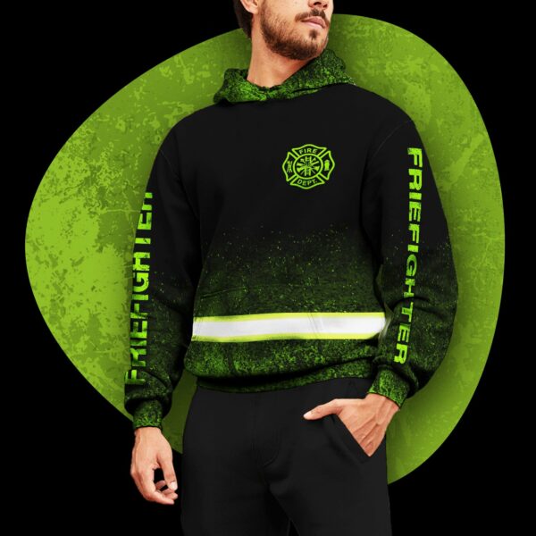 Hi Vis Hoodie Reflective Thin Green Line Firefighter Safety – Hi Vis Custom