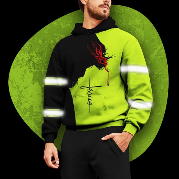 Hi Vis Hoodie Reflective Jesus Safety Workwear