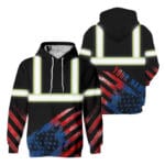 Hi Vis Reflective Blue Camo Custom Name Hoodie Safety Workwear – Hi Vis ...