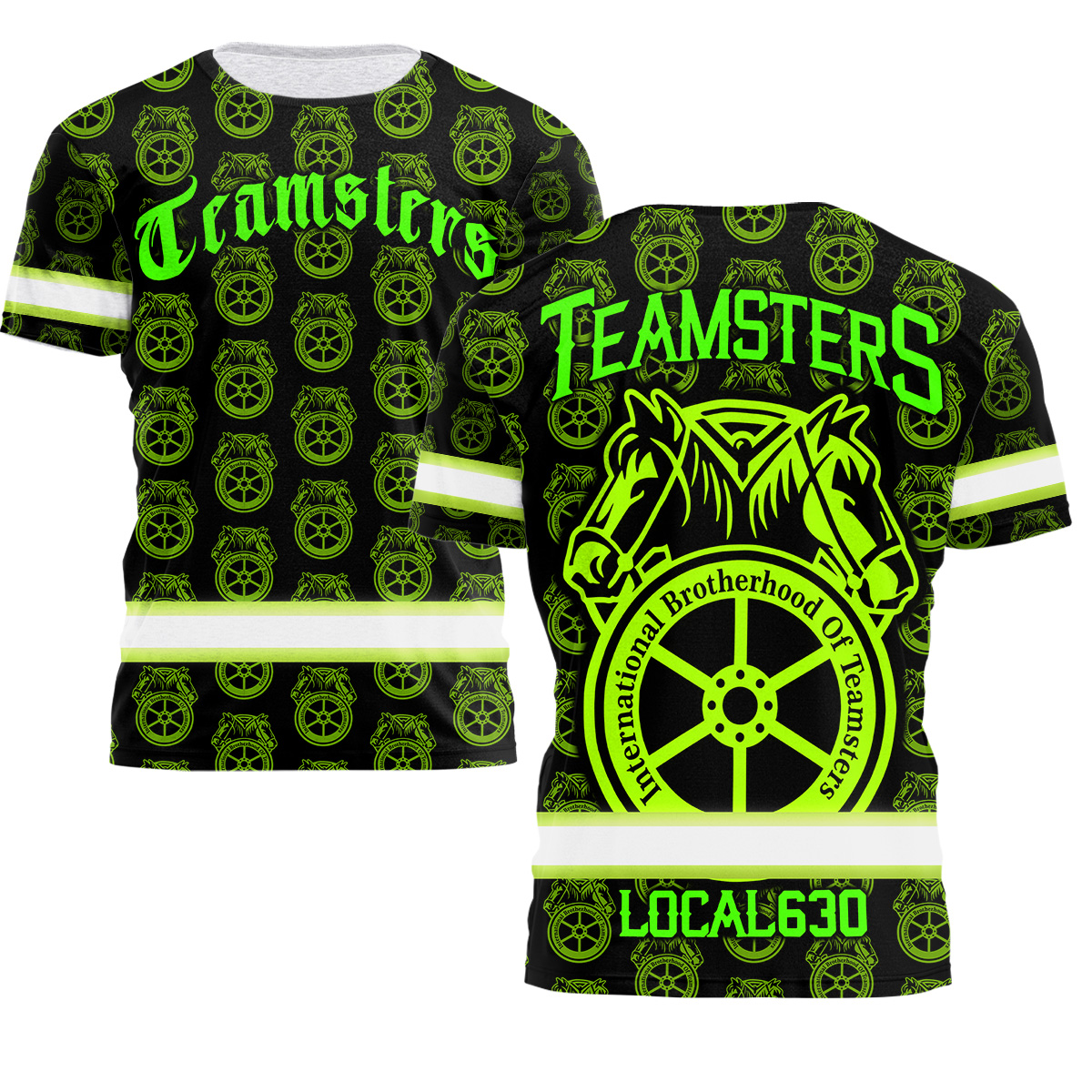 Hi Vis Shirt Reflective Tapes For Los Teamsters 02